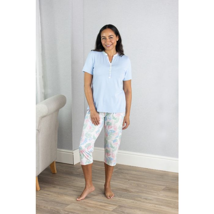 Tropical Print 3/4 Pyjamas | Fashion Friendly